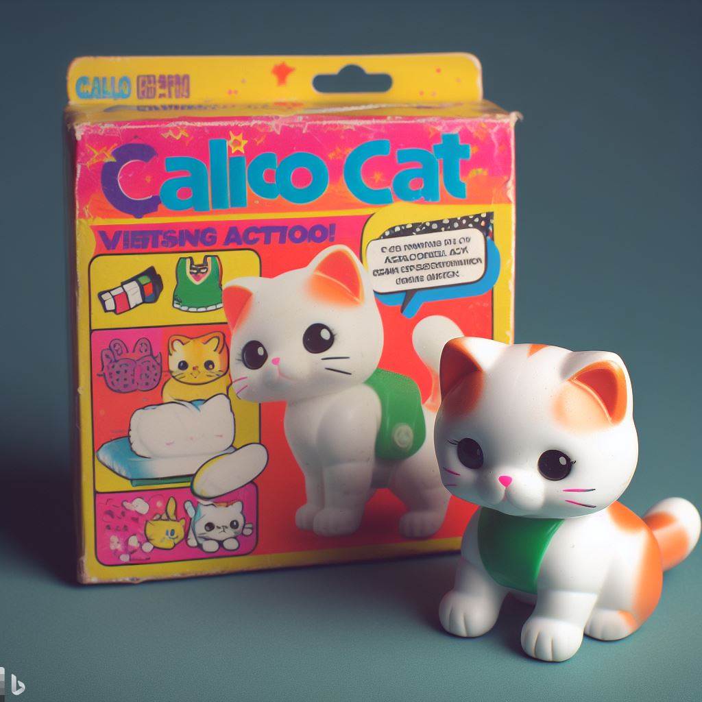 1980s vintage cat action figure